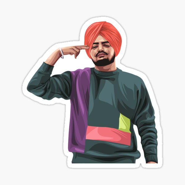 "Sidhu Moose Wala | R.I.P Sidhu Moose Wala" Sticker for Sale by MonkTee ...