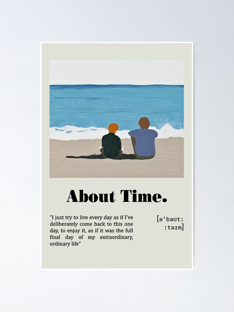 "About Time Romance Movie Poster, Classic Old Movie About Time Wall Art ...