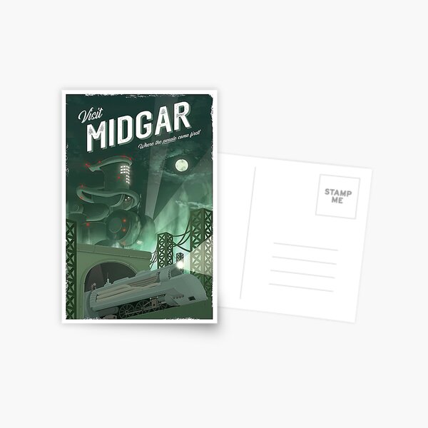 "Midgar Portrait" Postcard for Sale by TakakoWalsh | Redbubble