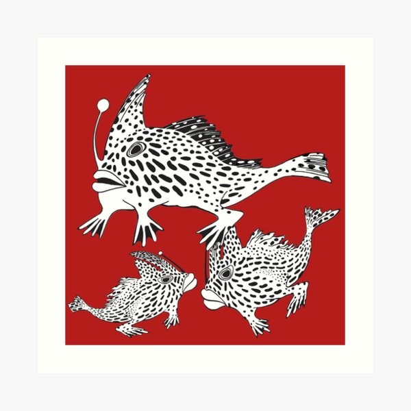 Handfish Art Prints | Redbubble
