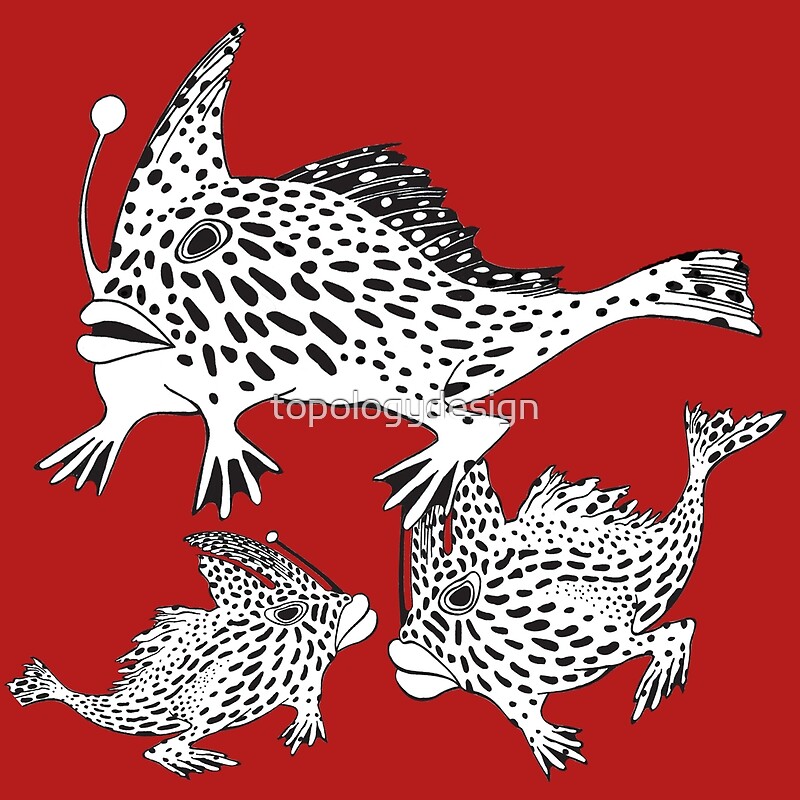 "Spotted Handfish " by topologydesign | Redbubble