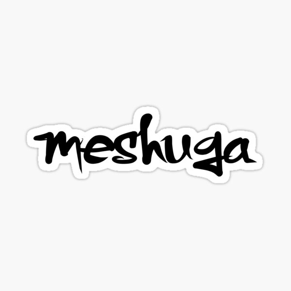 "Meshuga - Crazy - Yiddish" Sticker for Sale by JourneyCreative | Redbubble