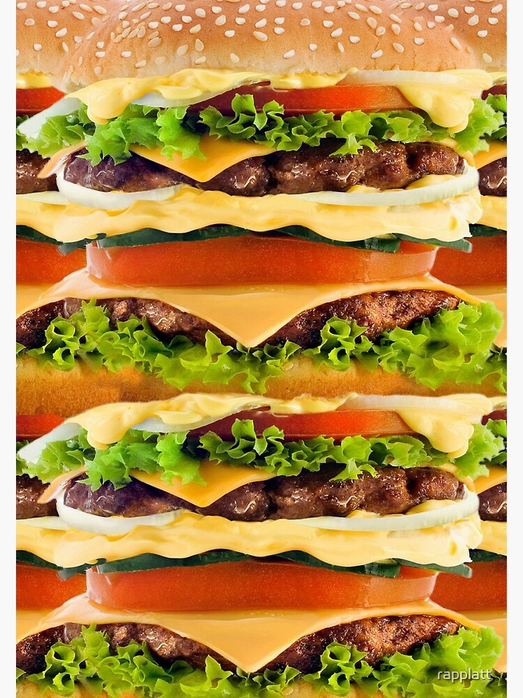 "Burger Me!" Poster by rapplatt | Redbubble
