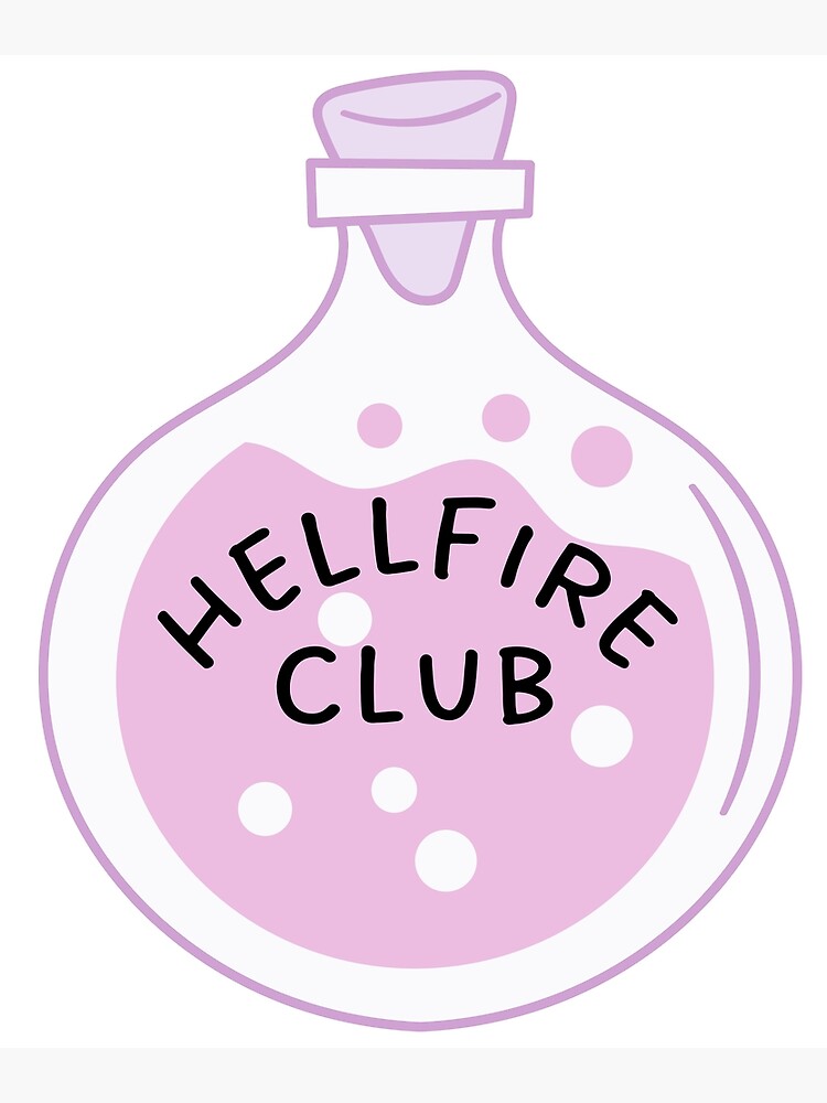 "Hellfire club, pink bottle" Poster for Sale by Janas132 | Redbubble