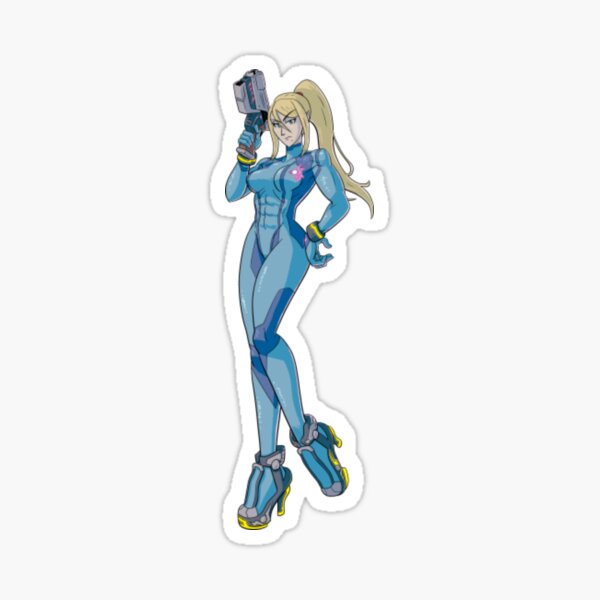 "Metroid Zero Suit Samus" Sticker for Sale by charleenrebekah | Redbubble