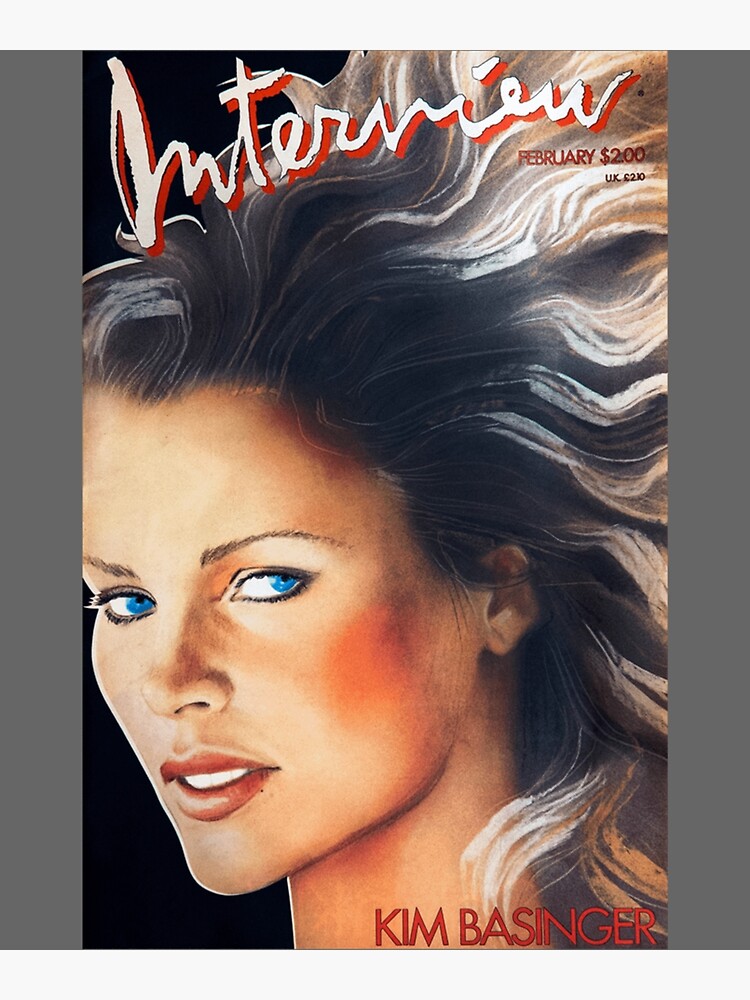 "Kim Basinger- Interview Magazine Retro Art Print Long" Poster for Sale ...