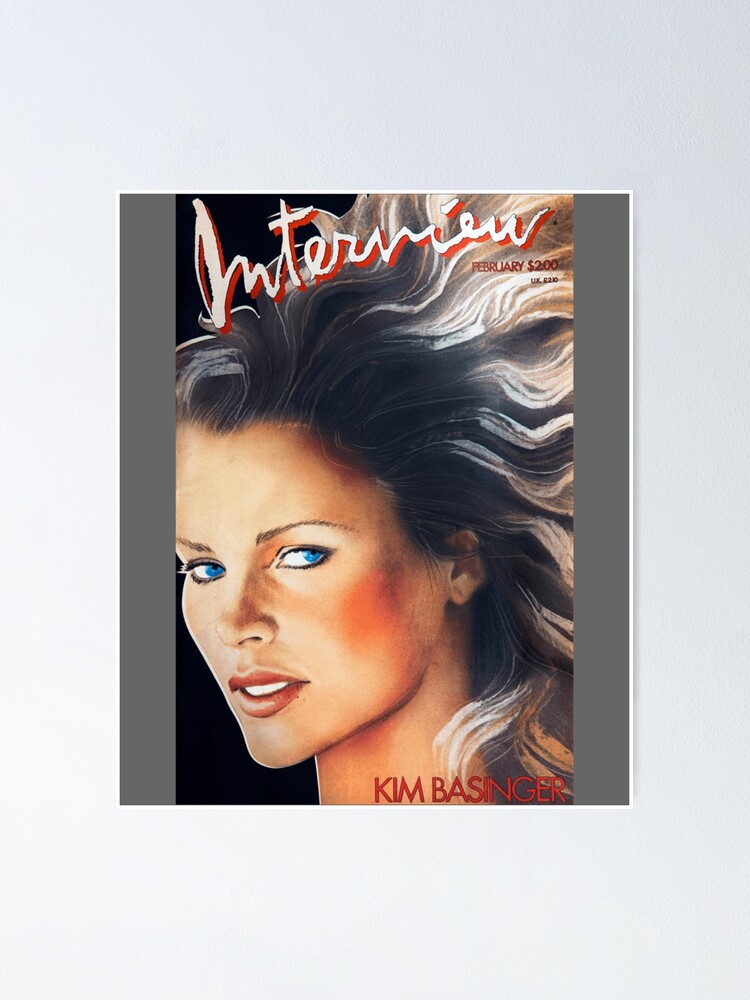 "Kim Basinger- Interview Magazine Retro Art Print Long" Poster for Sale ...