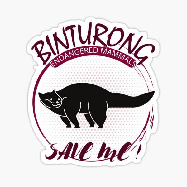 " Binturong" Sticker for Sale by yassooarts | Redbubble