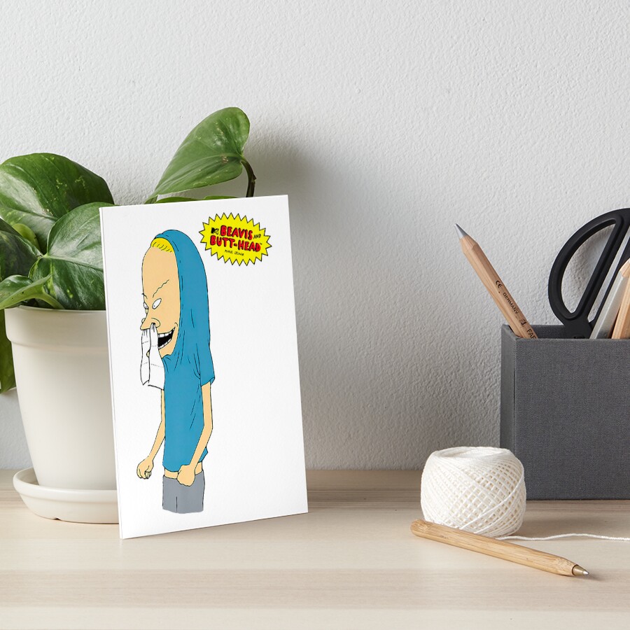 "Beavis and Butt-Head Toilet Paper For Cornholio" Art Board Print for ...