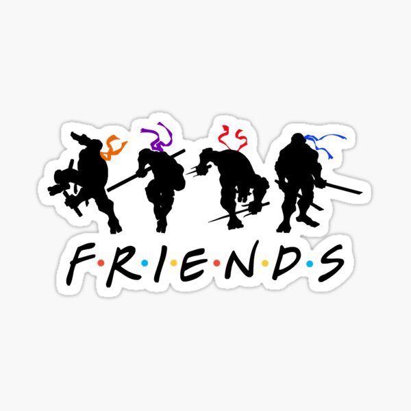 "Teenage Mutant Ninja Friends Classic People" Sticker for Sale by ...