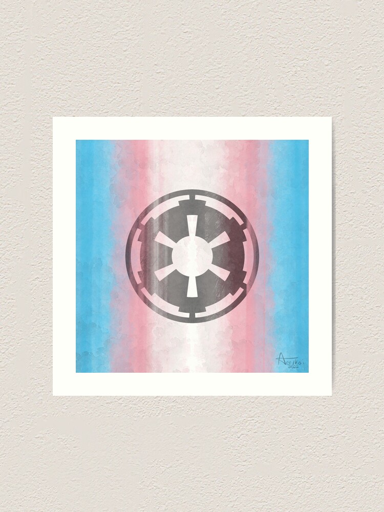 "Trans Pride Flag with Empire Emblem" Art Print for Sale by Aerykai ...