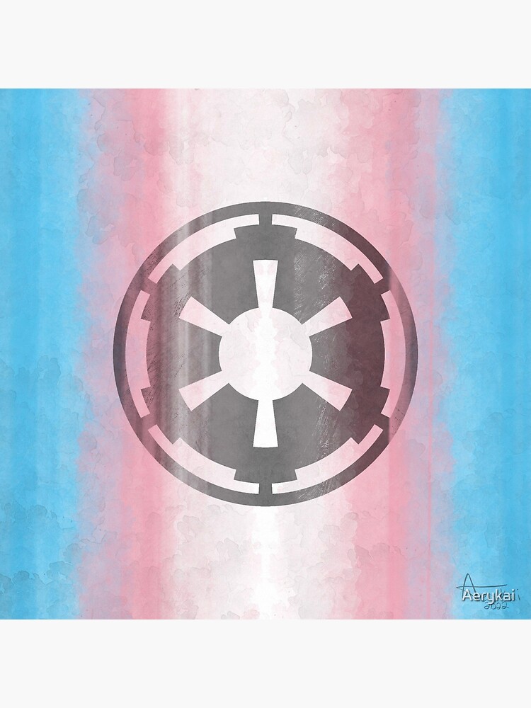 "Trans Pride Flag with Empire Emblem" Art Print for Sale by Aerykai ...