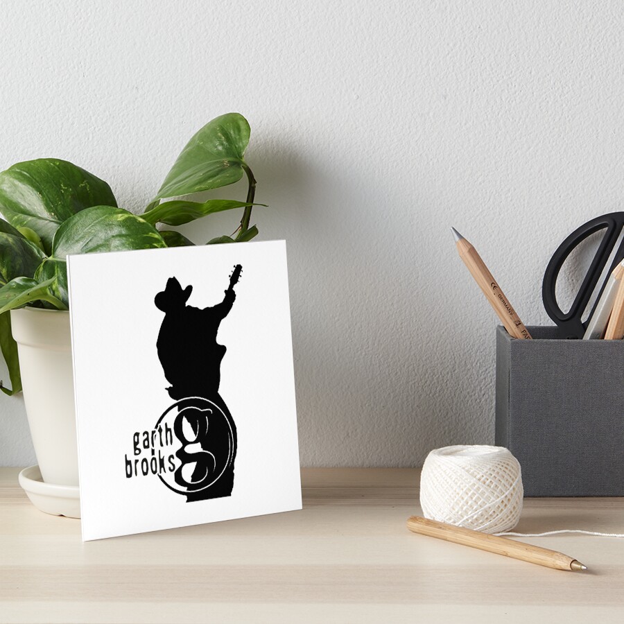 "black logo of The Garth Brouks summer" Art Board Print for Sale by ...