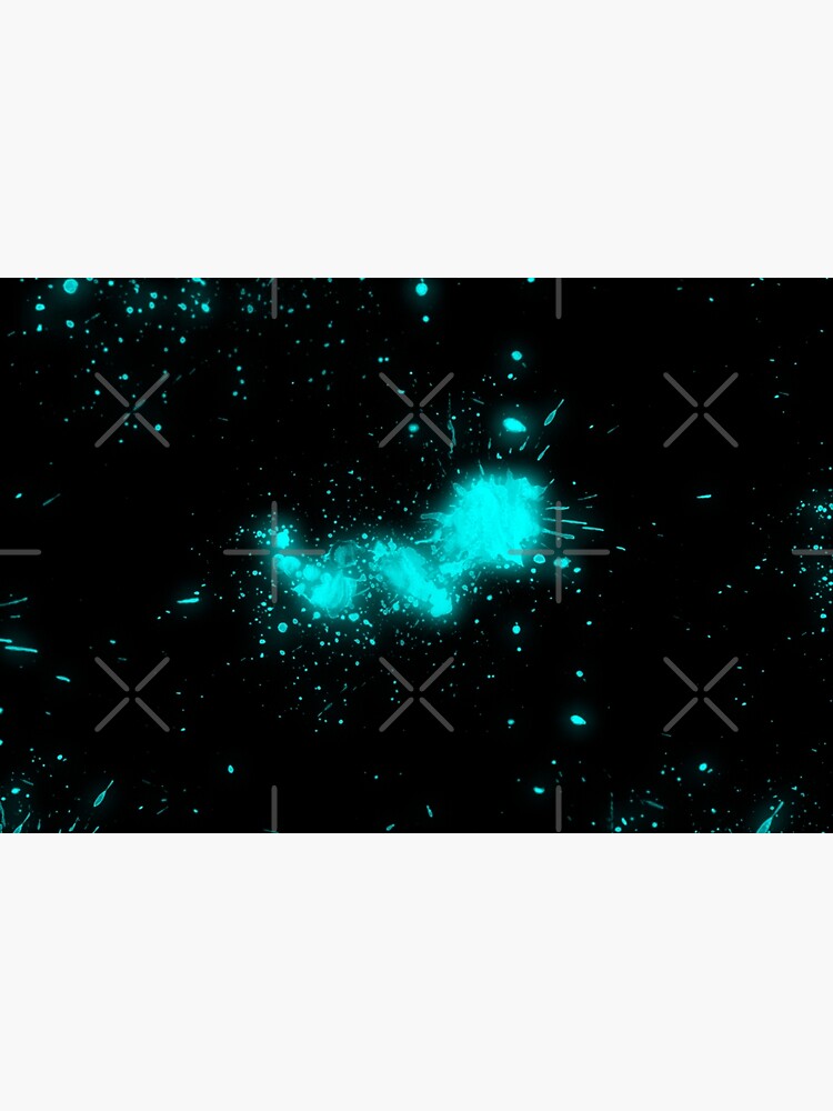 "Cool Neon blue abstract splash design" Poster for Sale by Infinity ...