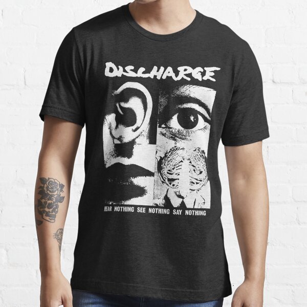"Discharge best selling - logo" T-shirt by wwrettumj2 | Redbubble ...