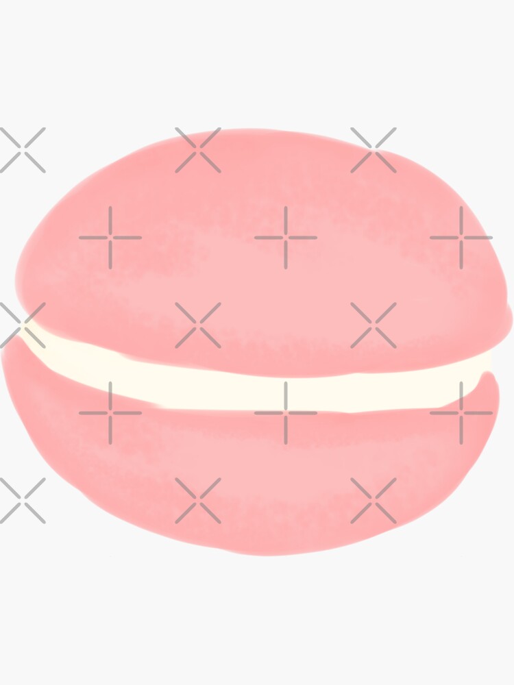 "pink macaron" Sticker for Sale by Acloudinsun | Redbubble