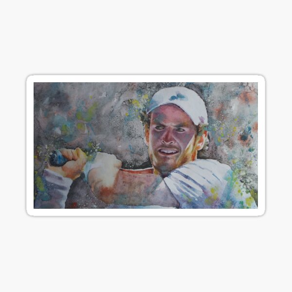 "Andy Murray - Portrait 6 - V2" Sticker for Sale by artsNportraits ...