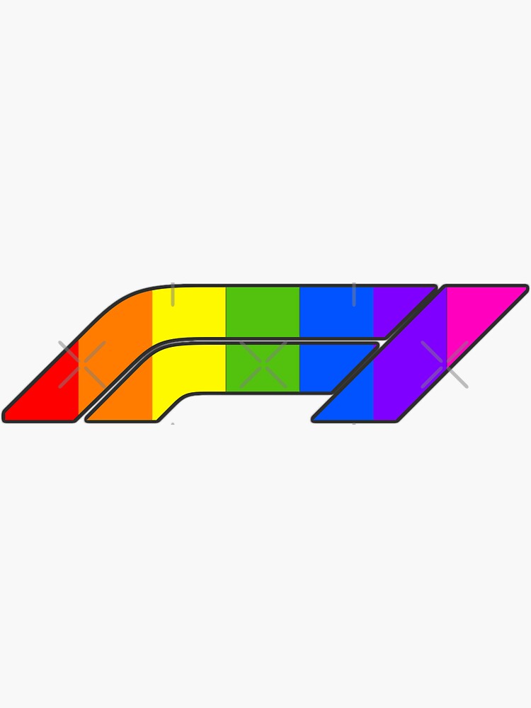 "Pride Rainbow F1 Racing Design" Sticker for Sale by Formula2Insider ...