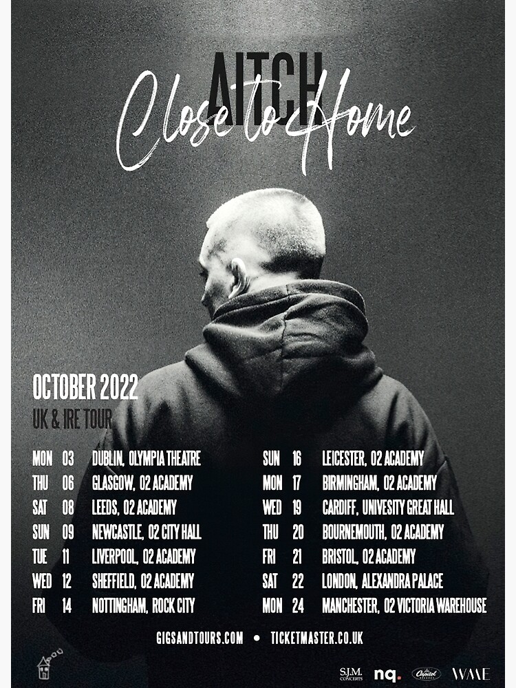 "Aitch Announces Close To Home Tour 2022" Poster for Sale by Sandrafish ...
