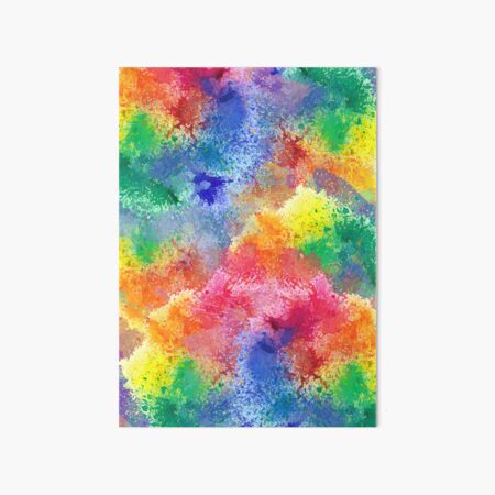 "Rainbow Color Splash " Art Board Print by catchyology | Redbubble