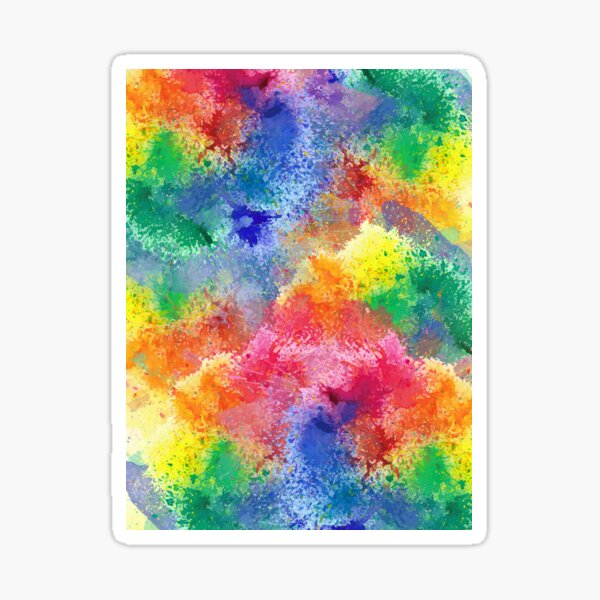 "Rainbow Color Splash " Sticker for Sale by catchyology | Redbubble