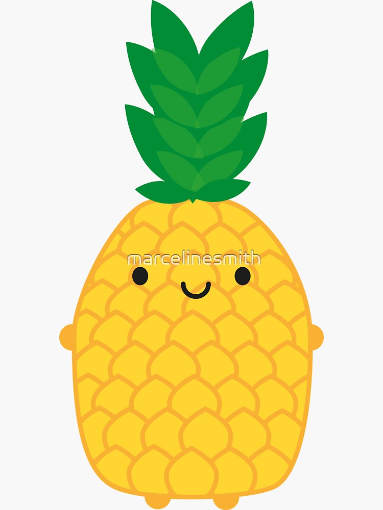 "Kawaii Ananas" Sticker von marcelinesmith | Redbubble