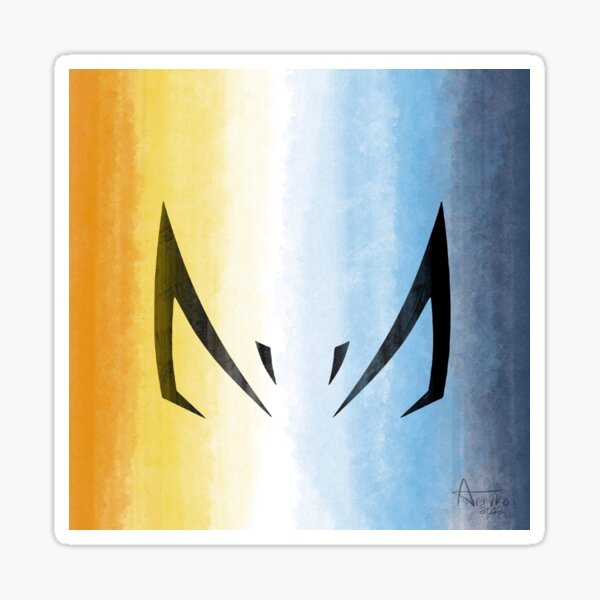 "Aroace Pride Flag with Jaig Eyes" Sticker for Sale by Aerykai | Redbubble