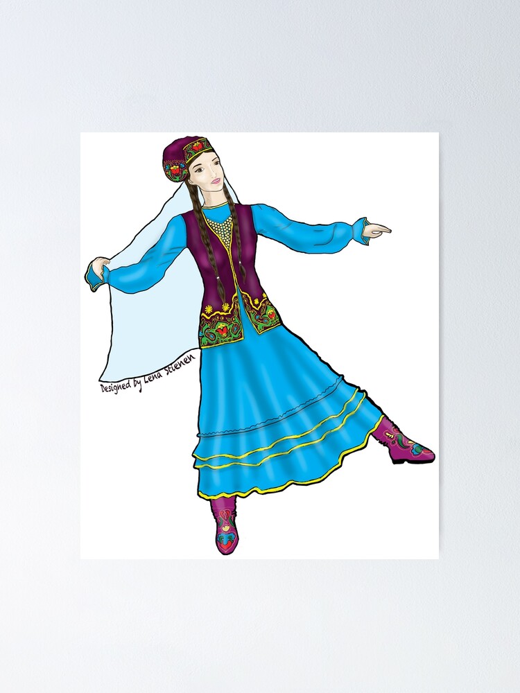"Tatar Dancer" Poster for Sale by Netjes | Redbubble