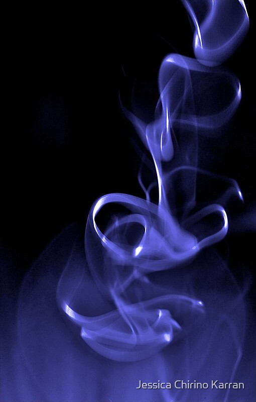 " indigo smoke" by Jessica Chirino Karran | Redbubble
