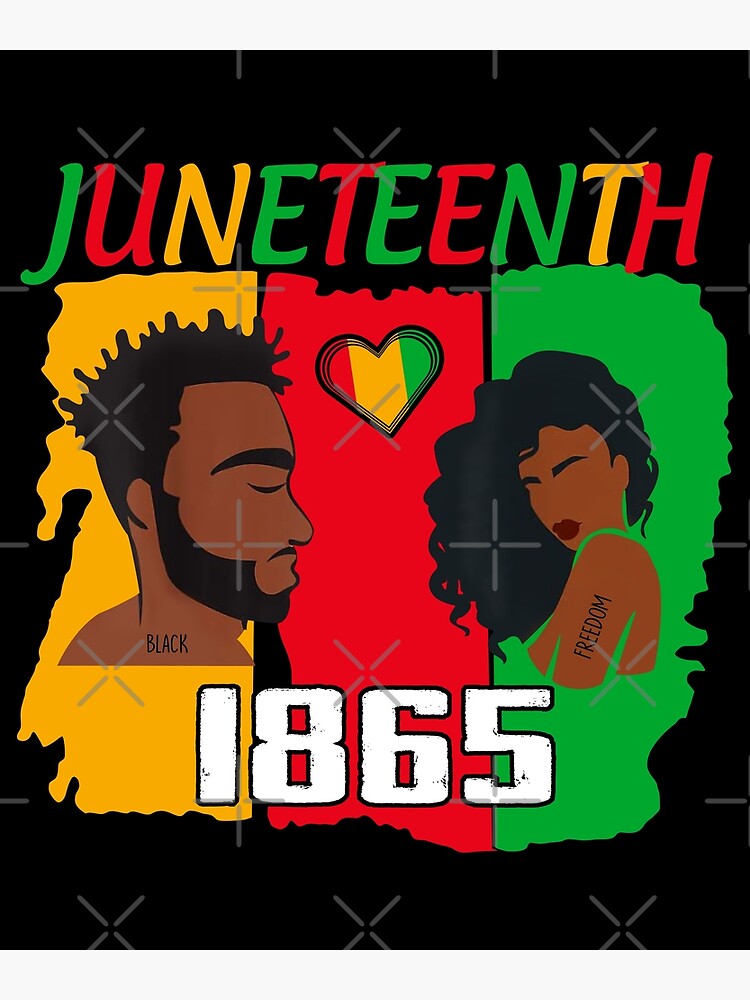 "Juneteenth Couple Juneteenth Men Juneteenth Women" Canvas Print for ...