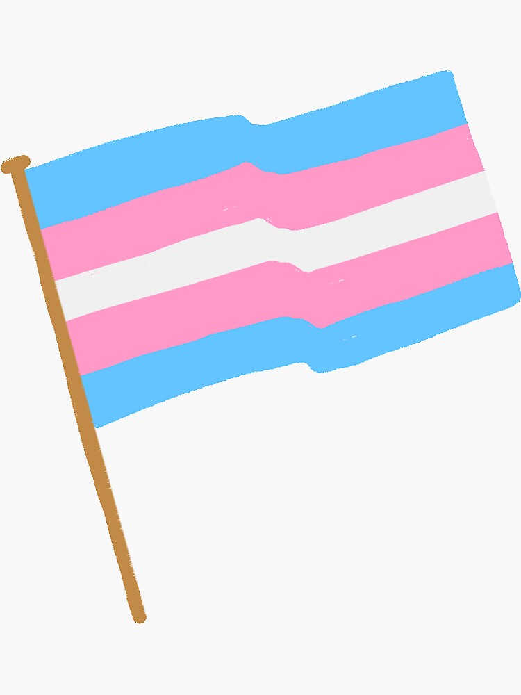 Trans Transgender Pride Flag Sticker Sticker For Sale By Cryptic