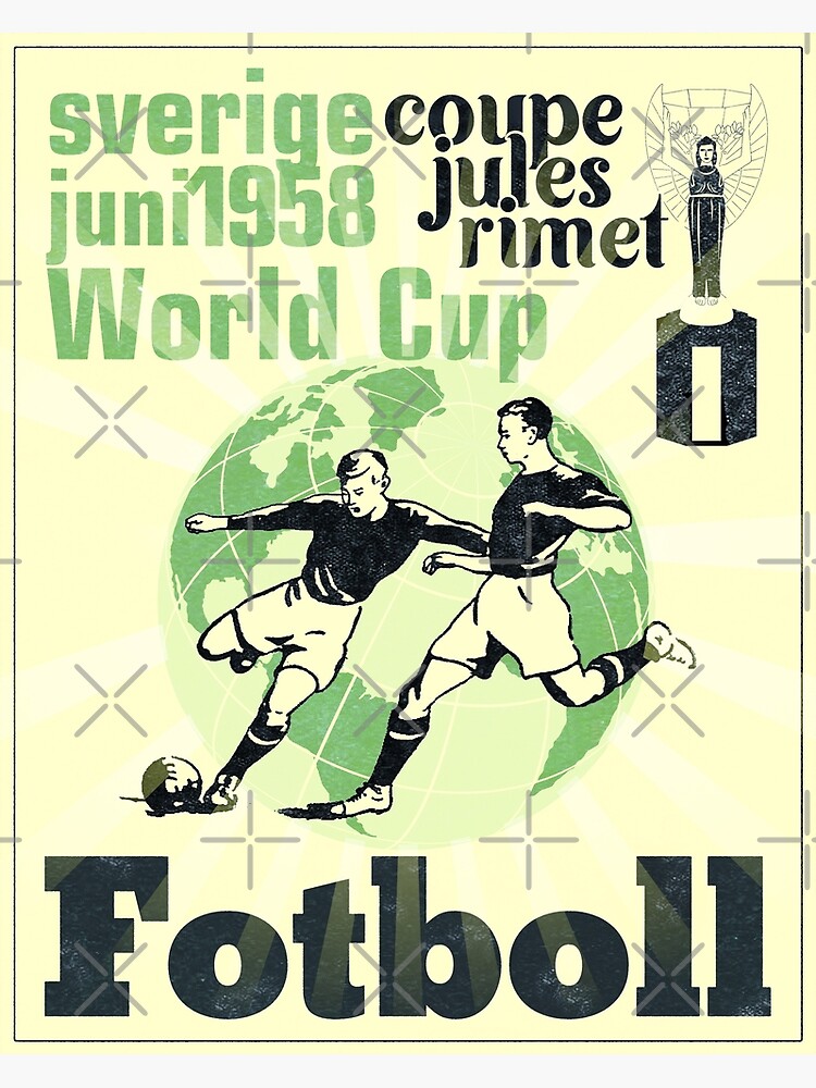 "Soccer World Cup 1958 - fotboll" Poster for Sale by Avarec | Redbubble