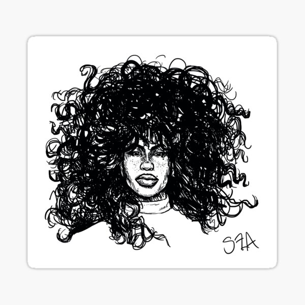 "sza" Sticker by clarpel | Redbubble