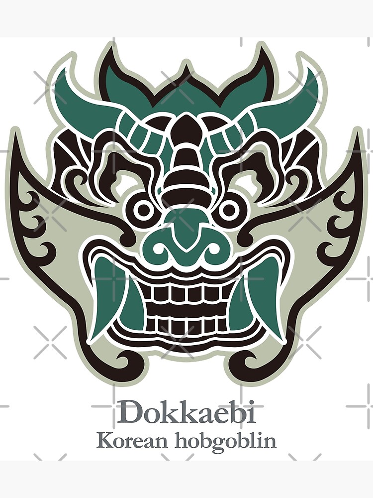 "Dokkaebi, Korean hobgoblin" Poster for Sale by GoldFrog | Redbubble