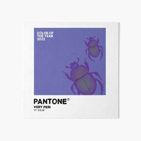 "Pantone very peri scarab beetle" Art Board Print for Sale by ...
