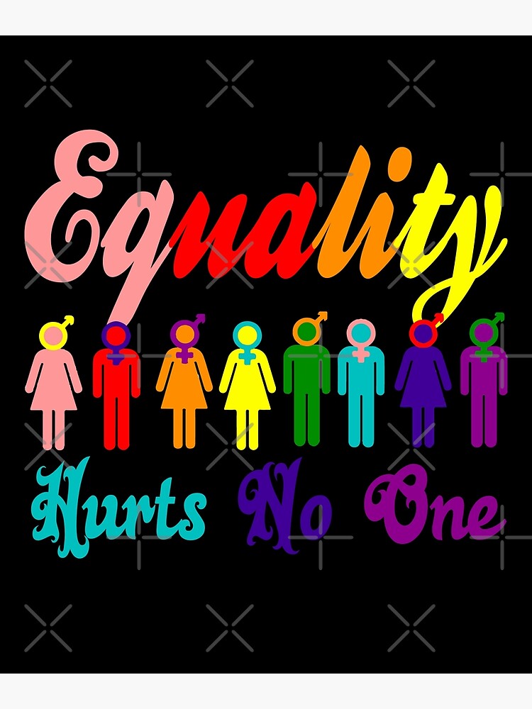"Equality Hurts No One Funny Equal Rights Gay Pride Trans Pride Gift ...