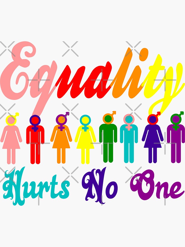 "Equality Hurts No One Funny Equal Rights Gay Pride Trans Pride Gift ...
