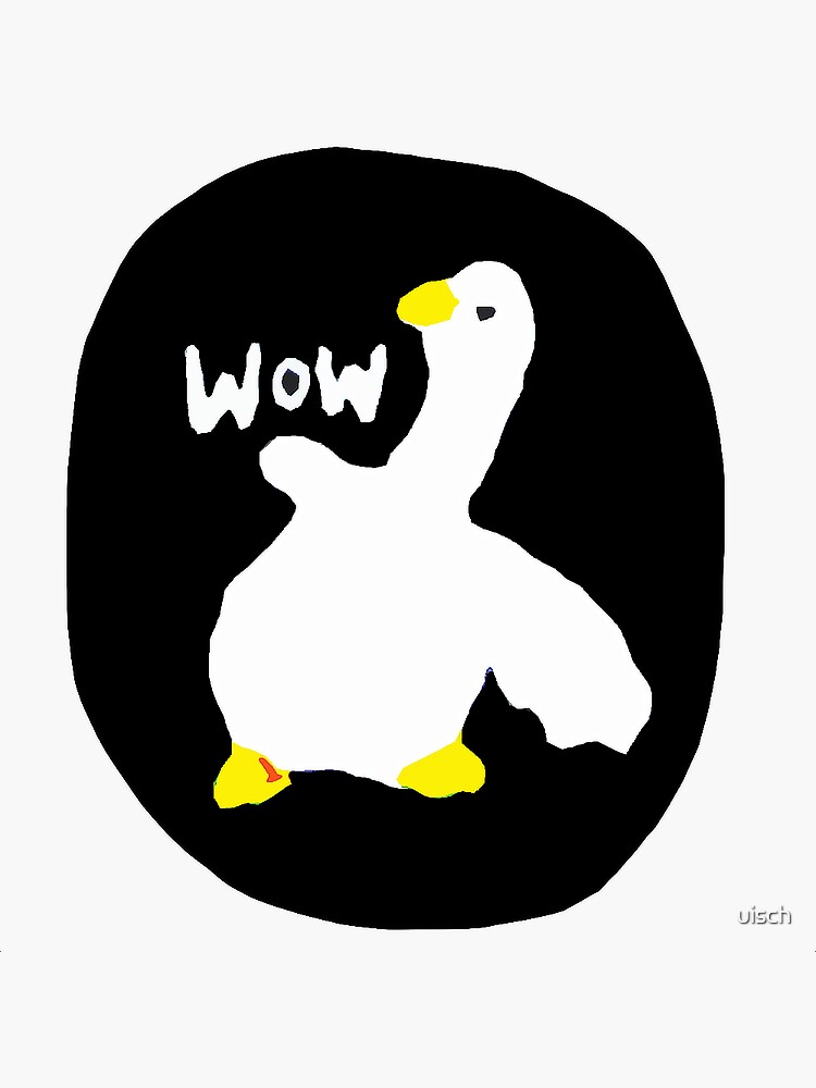 "Glaive wow goose" Sticker for Sale by uisch | Redbubble