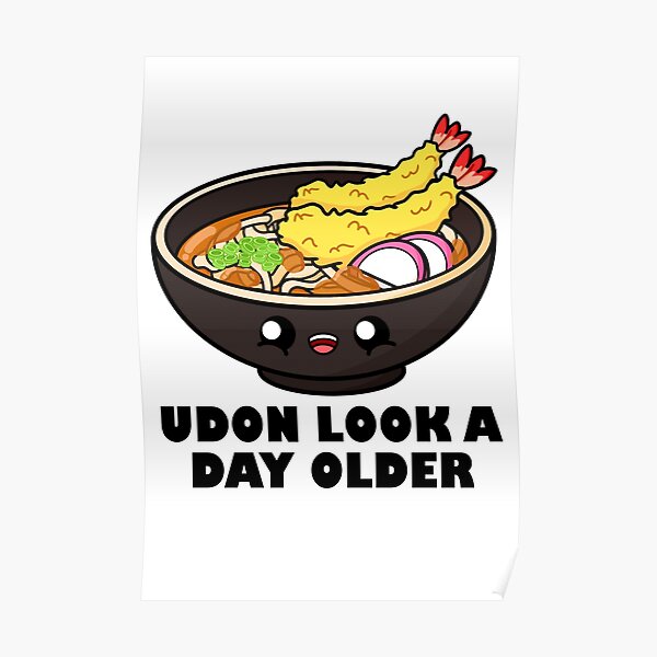 "Cute Cartoon Udon || Noodles || Kawaii" Poster for Sale by ...