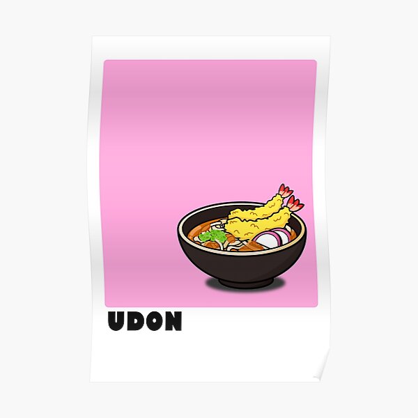 "Cute Cartoon Udon || Noodles || Kawaii" Poster for Sale by ...