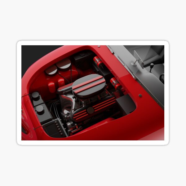 "Vintage Engine Bay" Sticker for Sale by 32002 | Redbubble