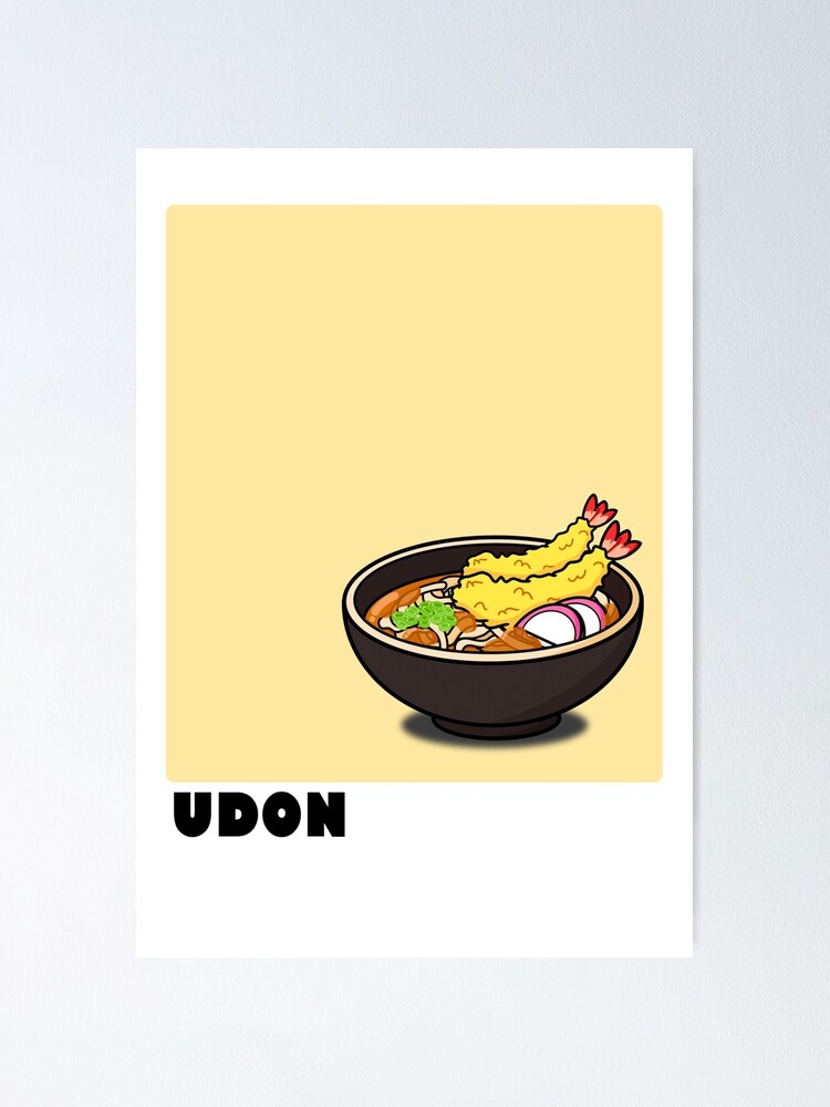 "Cute Cartoon Udon || Noodles || Kawaii" Poster for Sale by ...