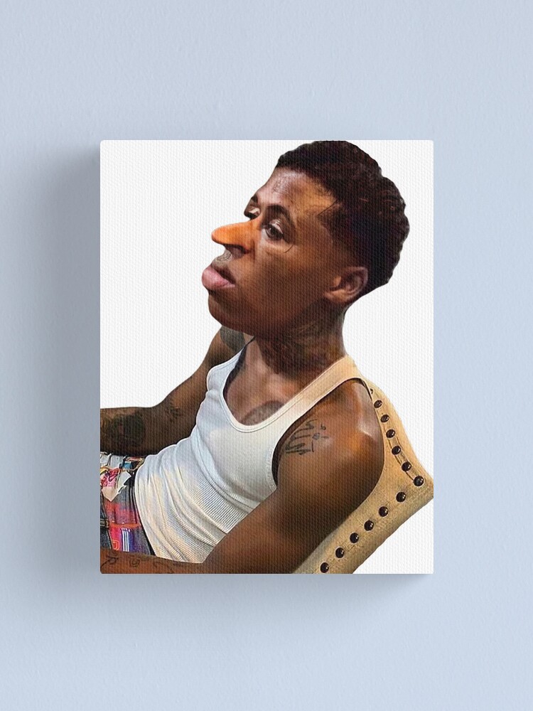 "HQ Quandale Dingle Here Face Meme High School" Canvas Print for Sale ...