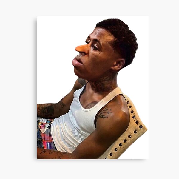 "HQ Quandale Dingle Here Face Meme High School" Canvas Print for Sale ...