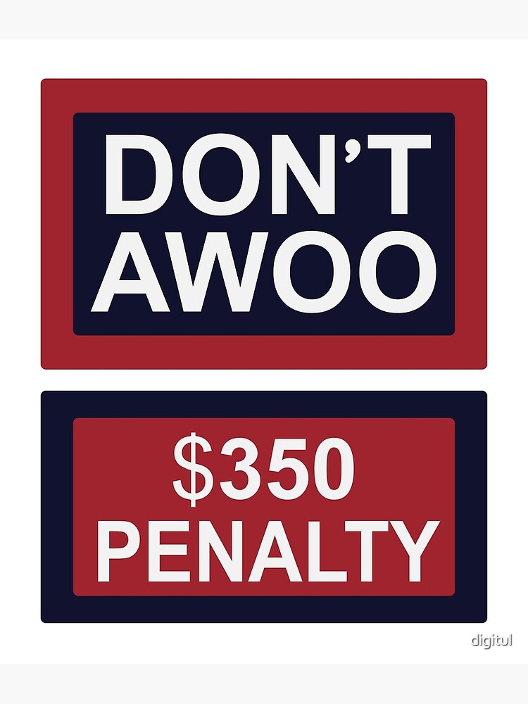 "DON'T AWOO" Metal Print by digitul | Redbubble