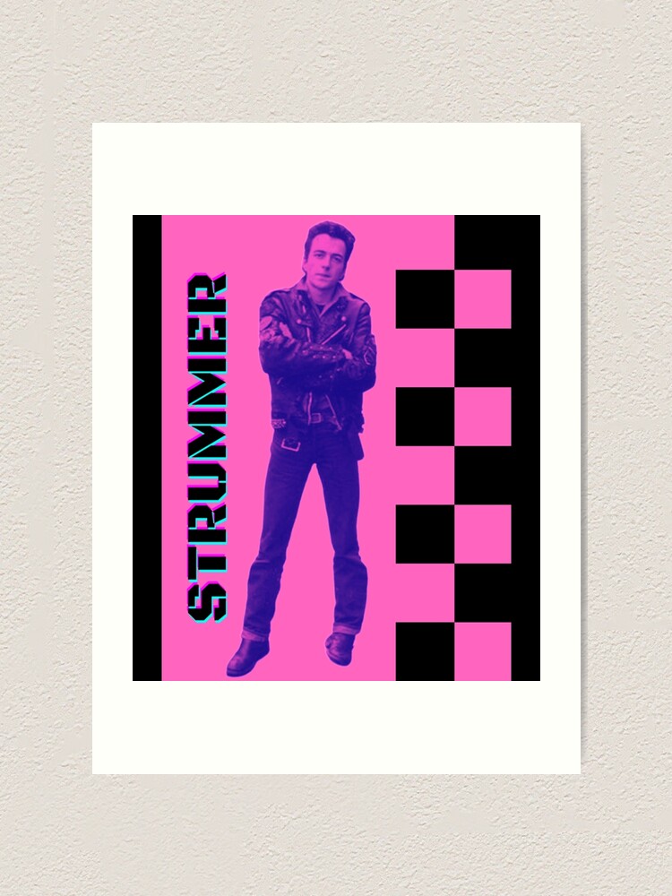 "Pink Joe Strummer Of The Clash By Electric Kitty Sticker" Art Print ...