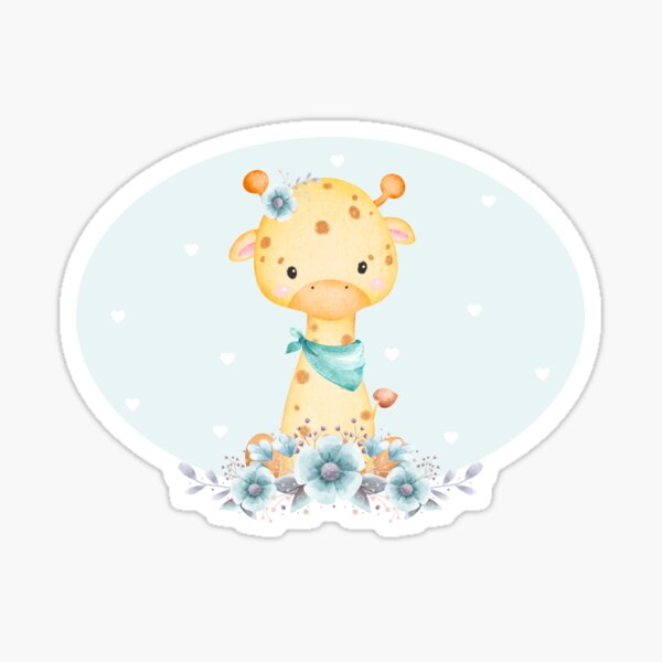"Baby Giraffe" Sticker for Sale by Craftpixsy | Redbubble