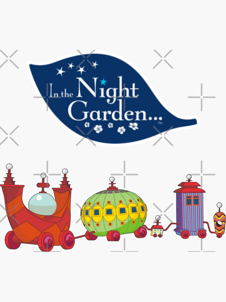 "in the night garden" Sticker for Sale by droox | Redbubble