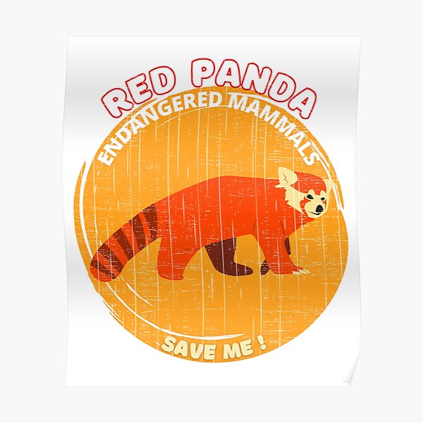 "Red Panda" Poster for Sale by yassooarts | Redbubble