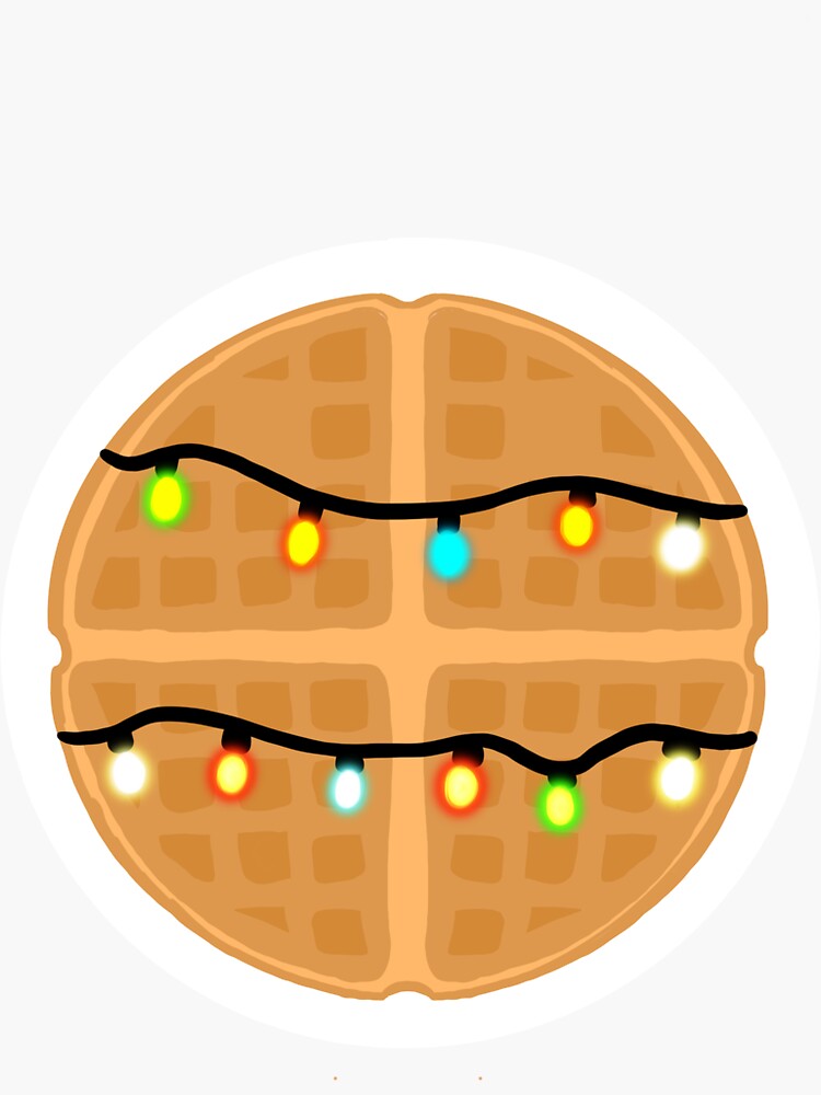 "stranger things waffle" Sticker for Sale by alexysmakes | Redbubble
